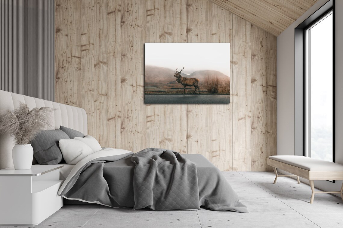 Elk Printable Wall Decor Instant Download Deer Scandinavian Design ...