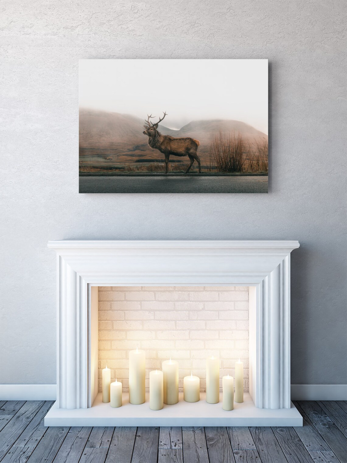 Elk Printable Wall Decor Instant Download Deer Scandinavian Design ...