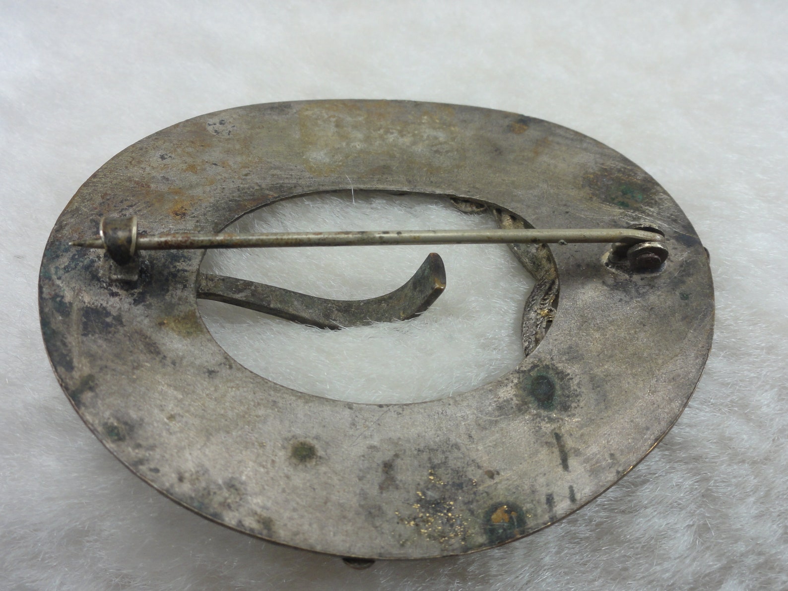 Brass Sash Pin Antique 1800's Sash Buckle Ornate Art Noveau Sash Pin ...