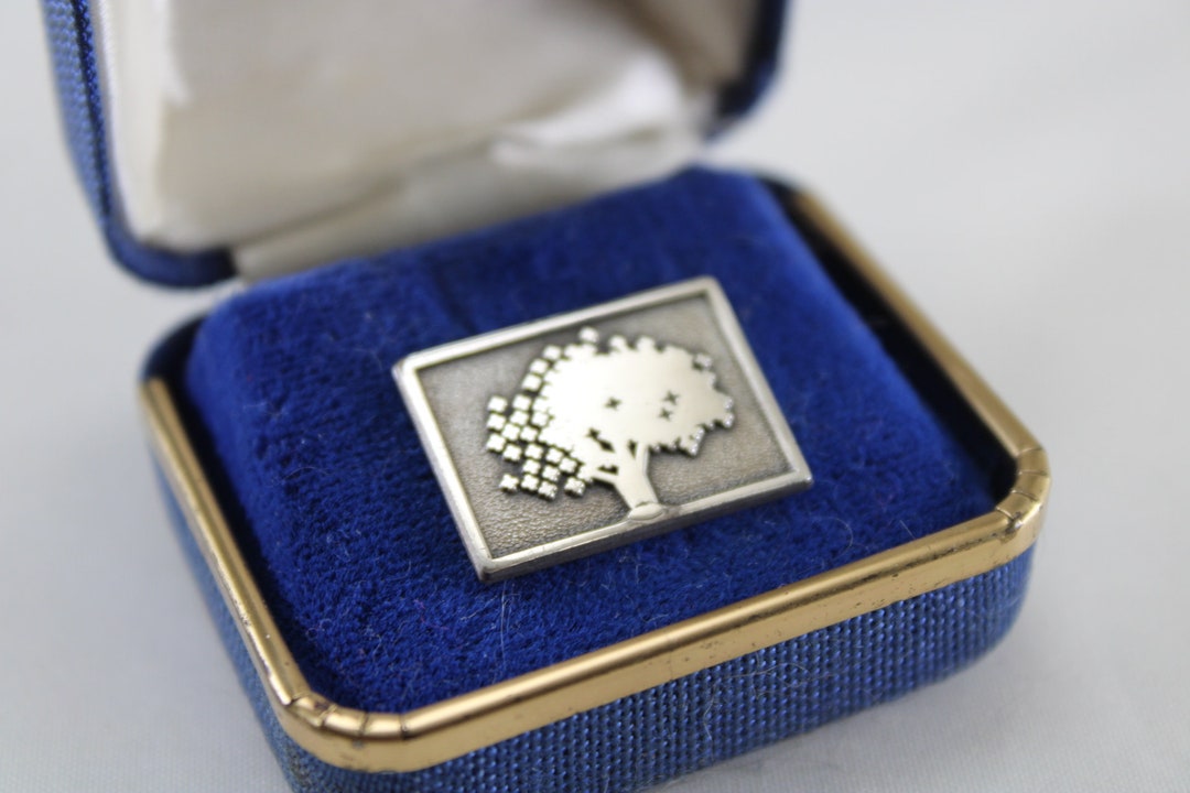 Vintage Sterling Tree of Life Tie Lapel Pin - Etsy