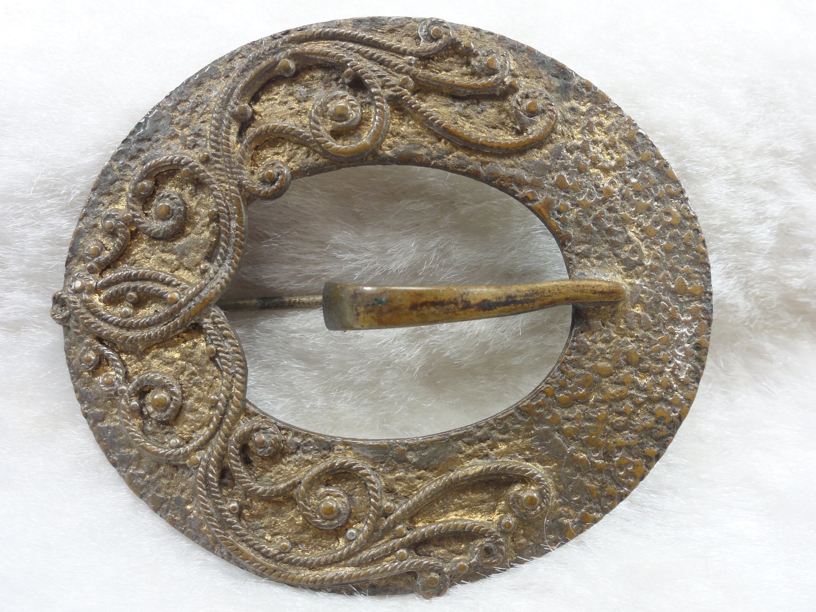 Brass Sash Pin Antique 1800's Sash Buckle Ornate Art Noveau Sash Pin ...