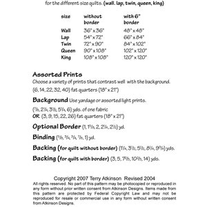 Star Sprinkles Quilt Pattern by Atkinson Designs - Etsy