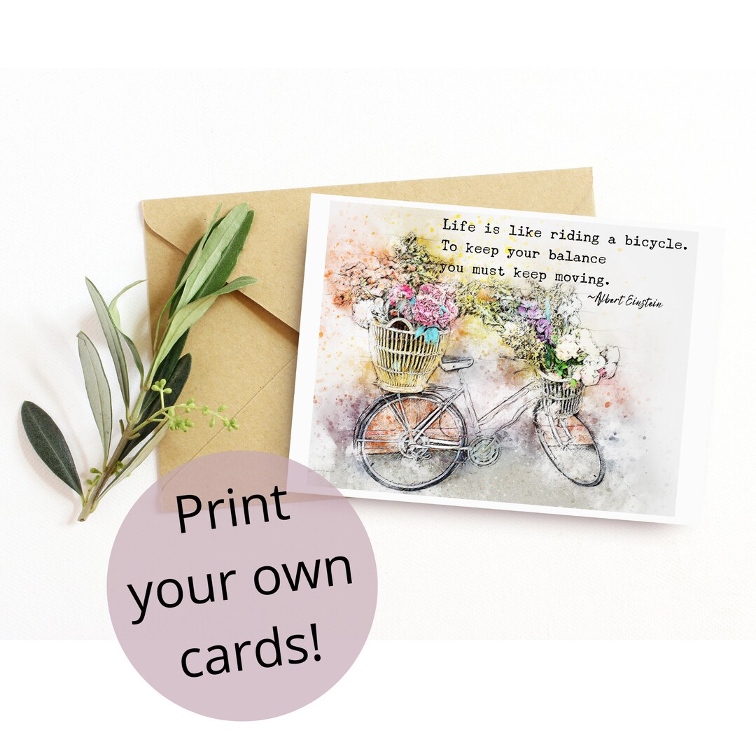 Life Balance Quote | PNG DIGITAL FILE | Print Your Own Cards | Framed ...