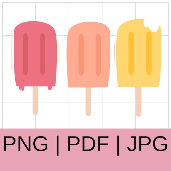 Popsicles Clip Art - Etsy