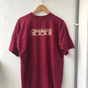 Vintage Original 90's Straight Edge Brand Devil's Head American ...