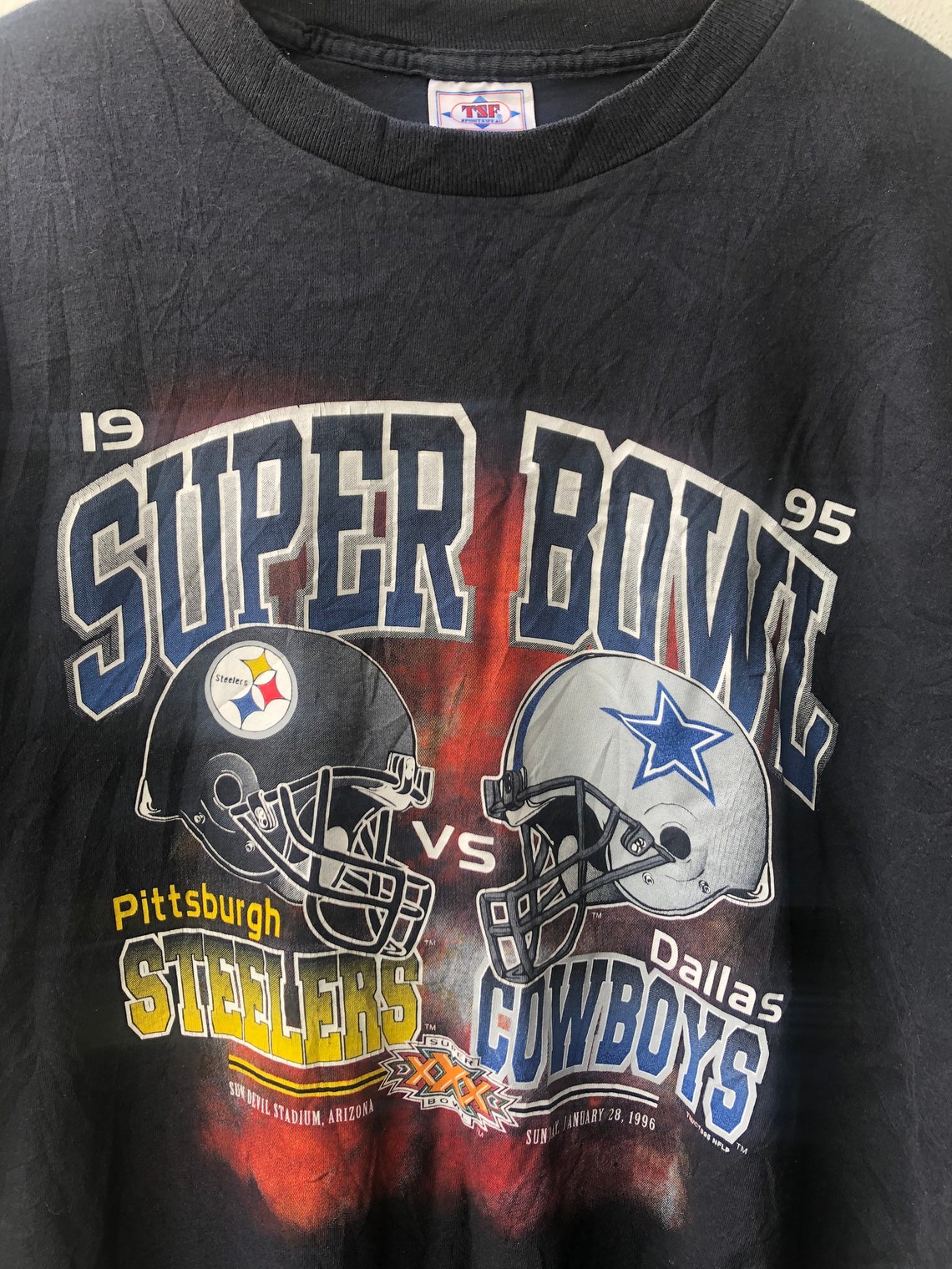 Vintage Original 90s Super Bowl 1995 Steelers VS Cowboys NFL - Etsy