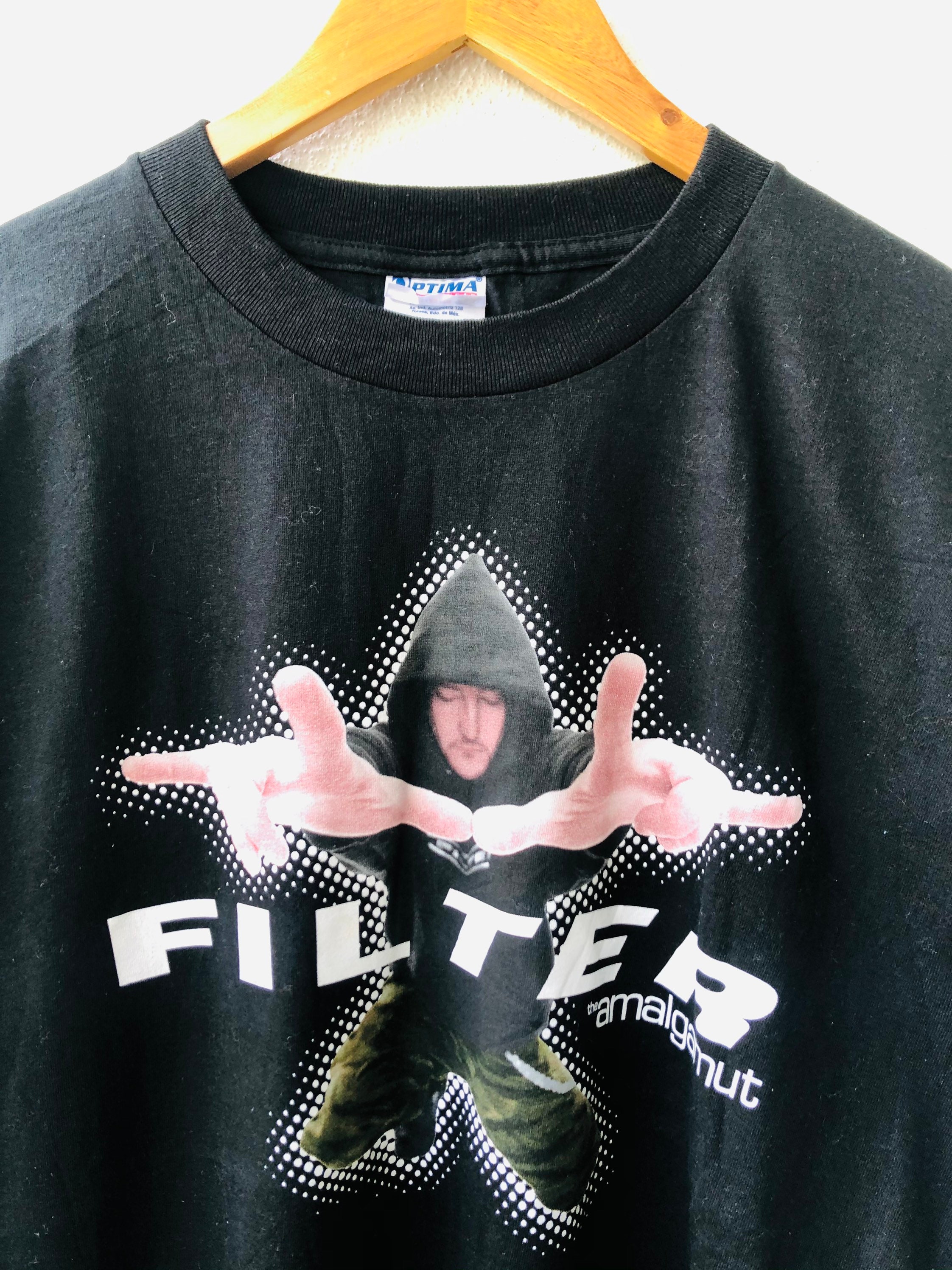 Vintage Original 00s Filter the Amalgamut Industrial Music Band T-shirt ...