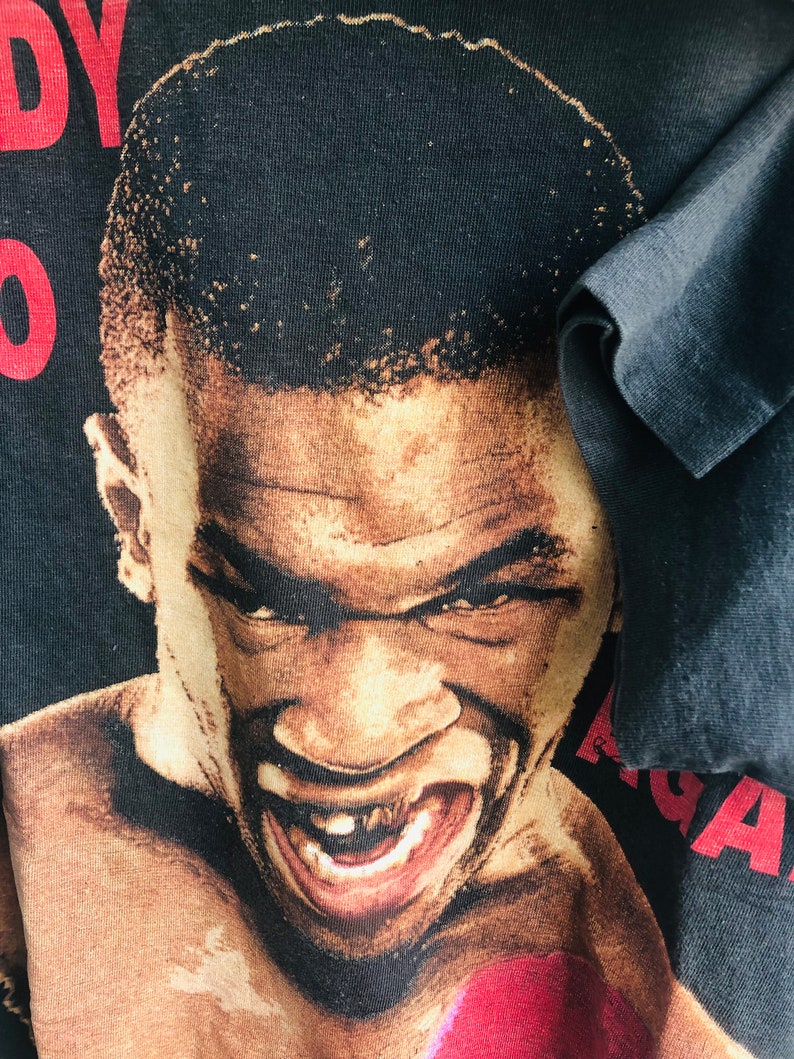 Vintage OG Mike Tyson “ready to Rage Again!” Rap Tee Style T-shirt - Etsy