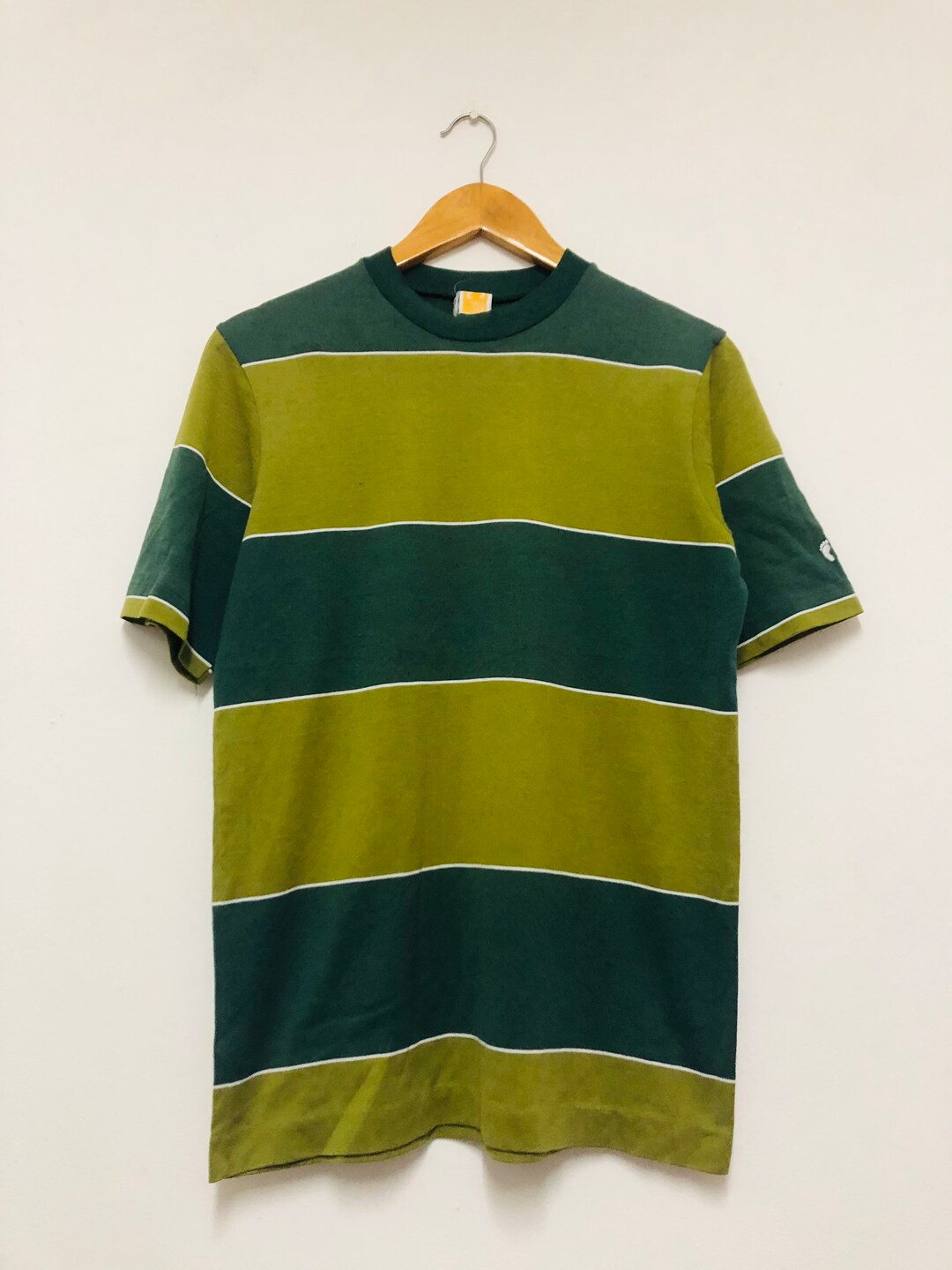 Vintage 70s Hang Ten T-shirt / Stripes / Culture / Memorise / Rare / Streetwear / Skate Surf / M ...