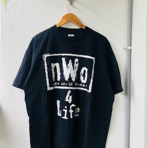 Vintage Original 90’s NWO 4 Life “ New World Oder “ WCW Wrestling T ...