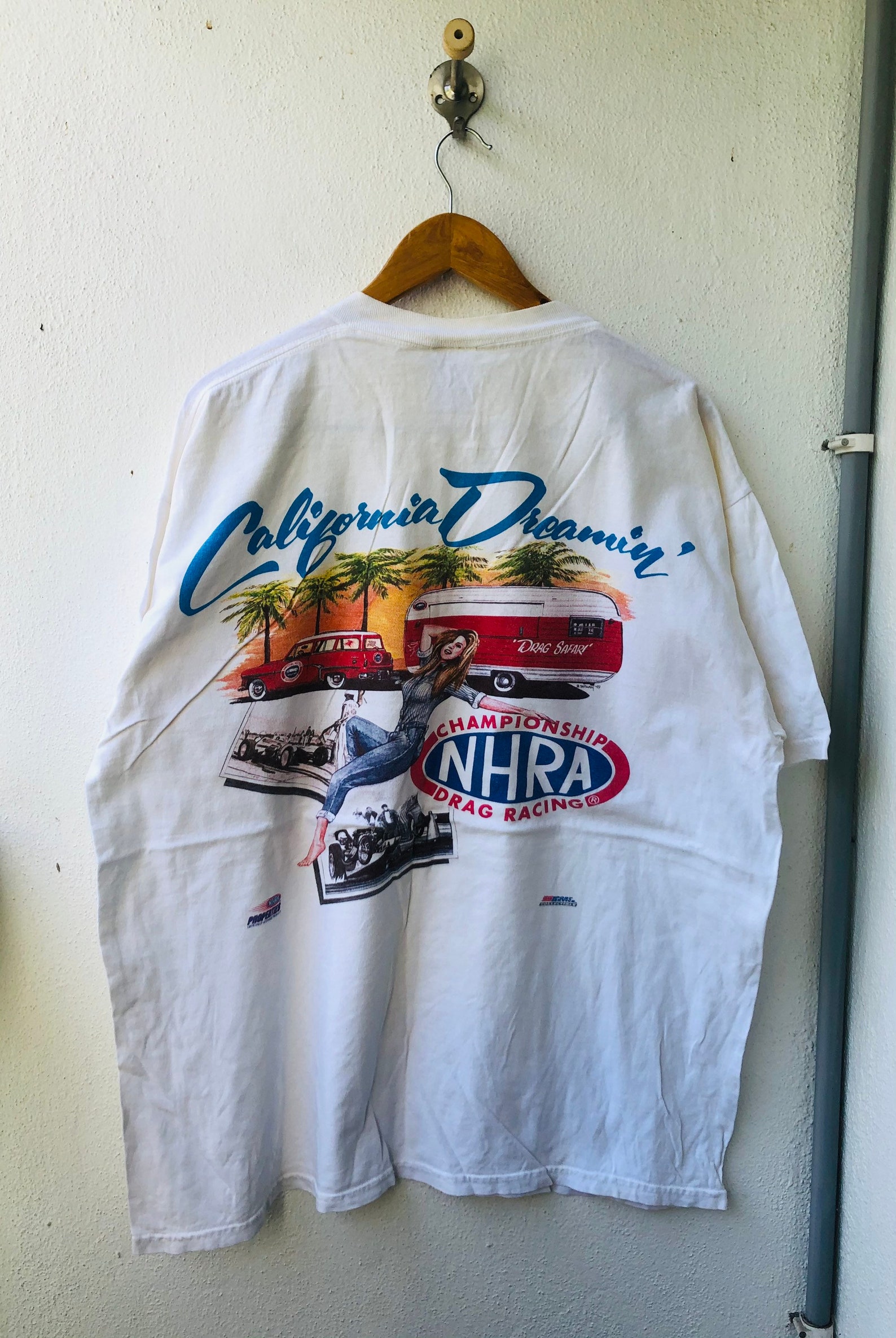 Vintage 90s NHRA Drag Racing California Dreaming Car Drag Racing T ...
