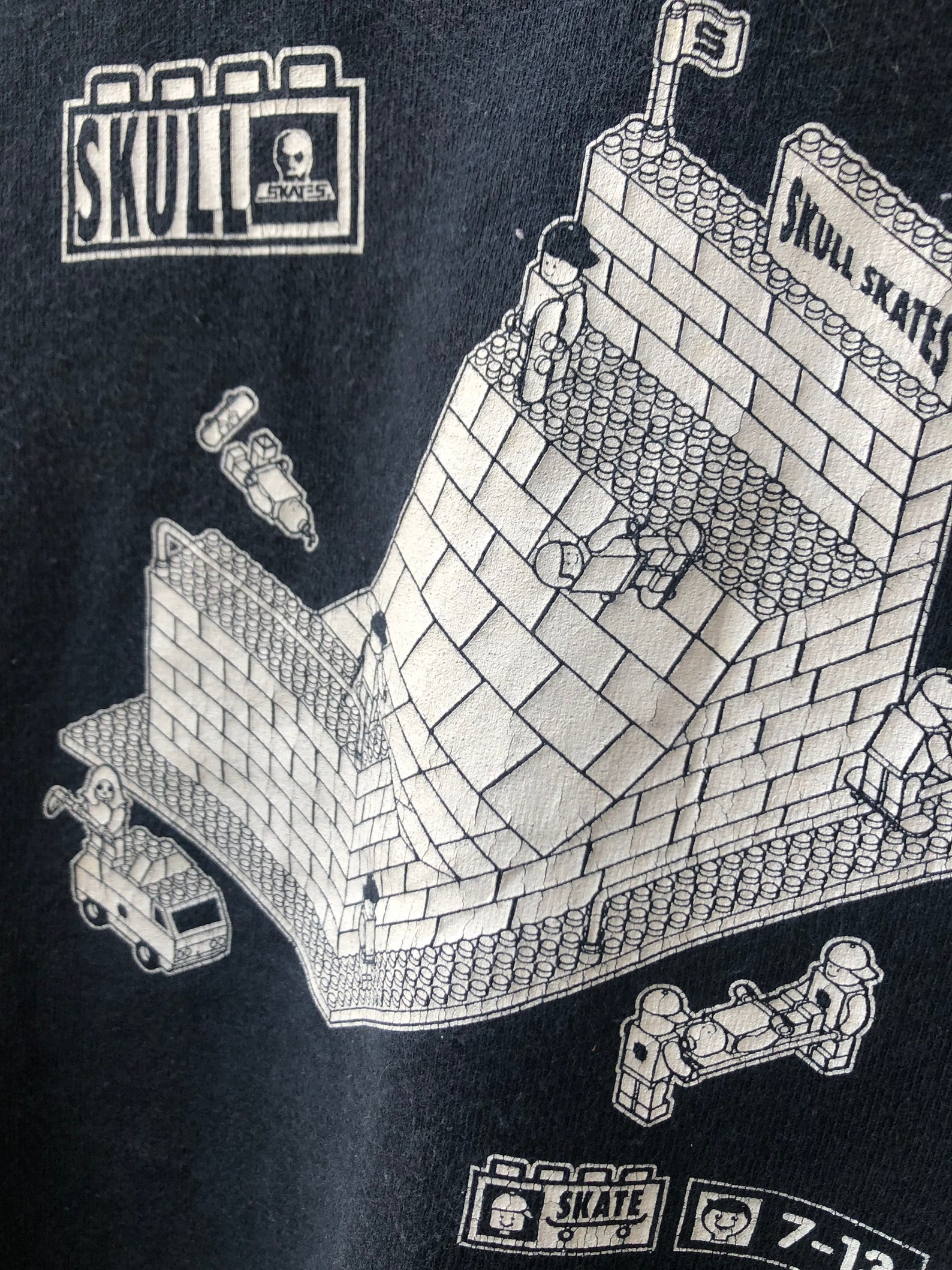 Vintage Original 90s Skull Skate Lego Skating American - Etsy