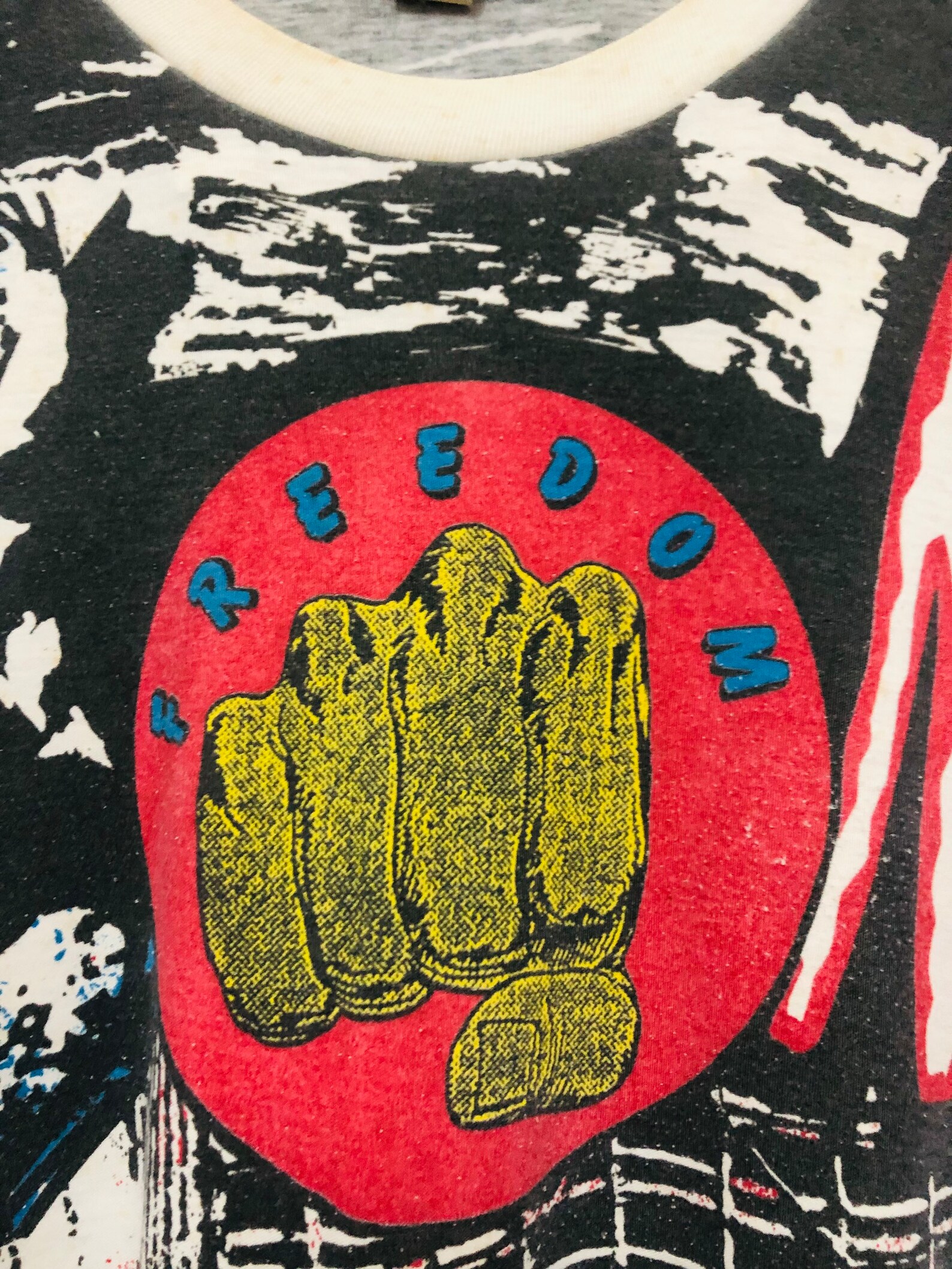 Vintage 90s Freedom “ Oppression T-shirt / Overprints / Rare ...