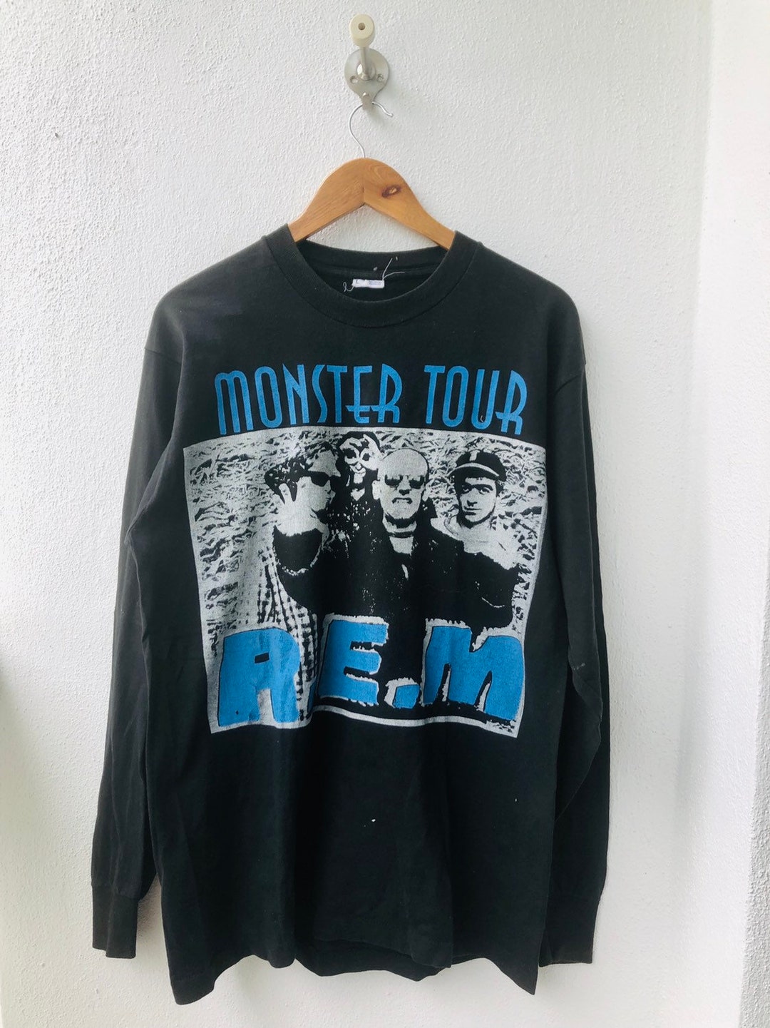 Vintage Original 90s REM Monster Tour 1994 Grunge Music Album Promo T ...
