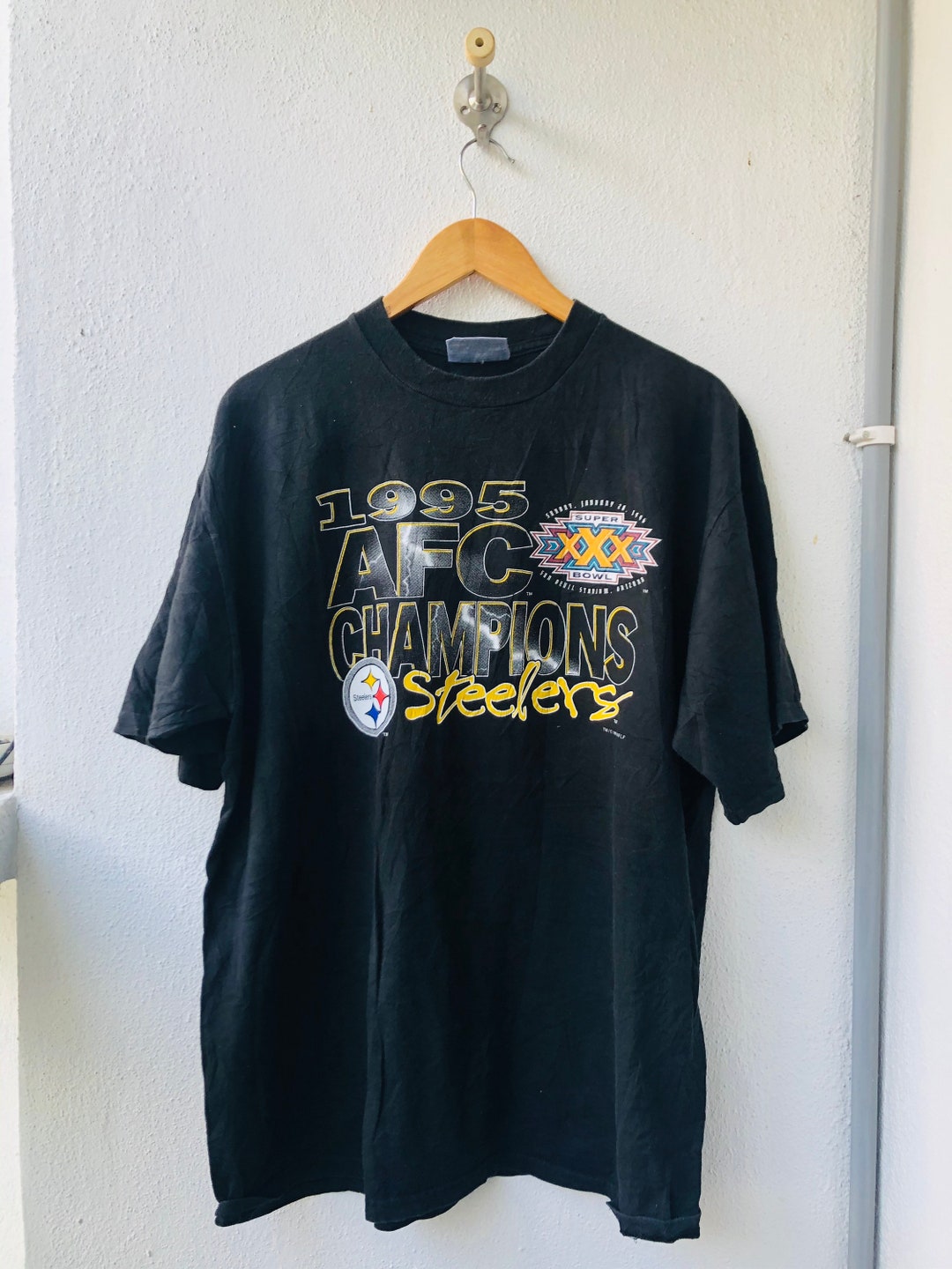 Vintage Original 90’s AFC Champions 1995 Steelers T-shirt - Etsy