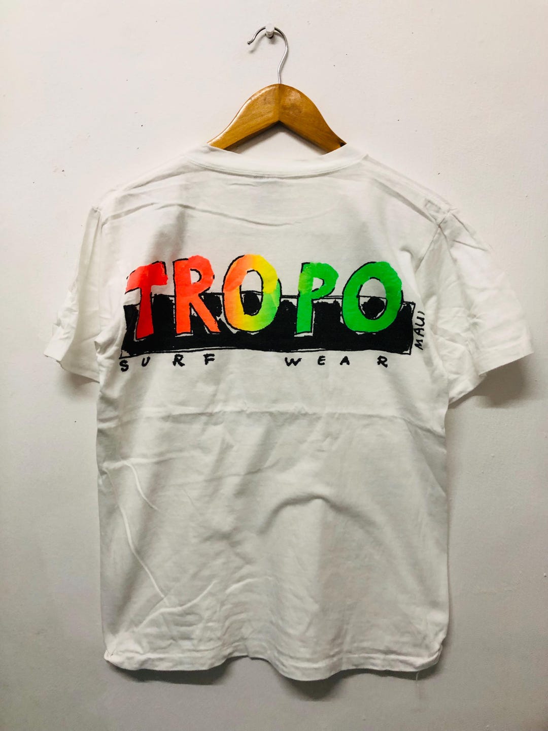 Vintage 90s Tropo Surf Wear T-shirt / Surfing / Surfbording ...