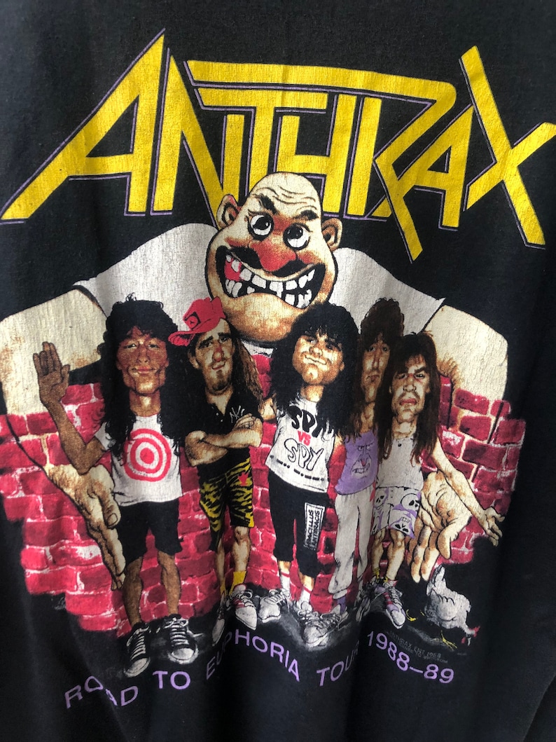 Vintage Original 80s Anthrax Band State of Uphoria 1988 - Etsy