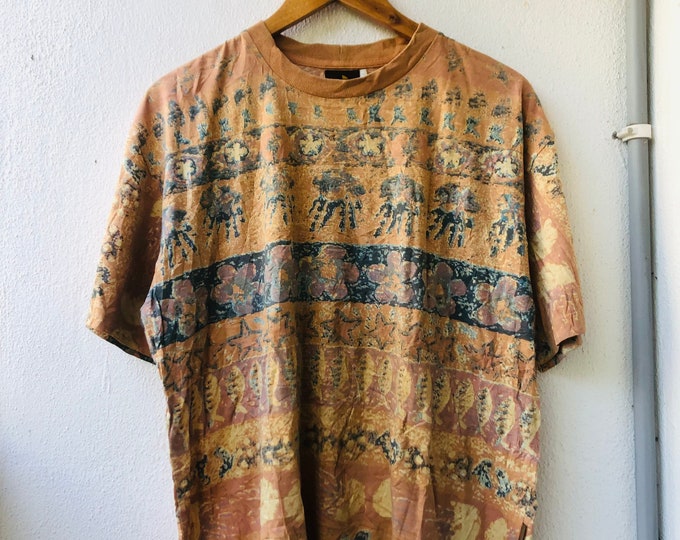Vintage Original 90’s Boat & Beach Native Stripes Beach Wear Clothing T ...
