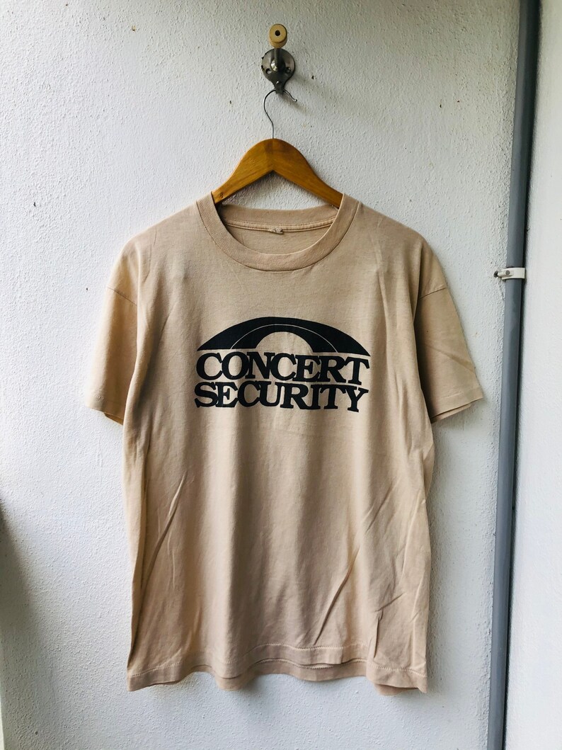 Vintage 80’s Concert Security Tour Band T-shirt - Etsy