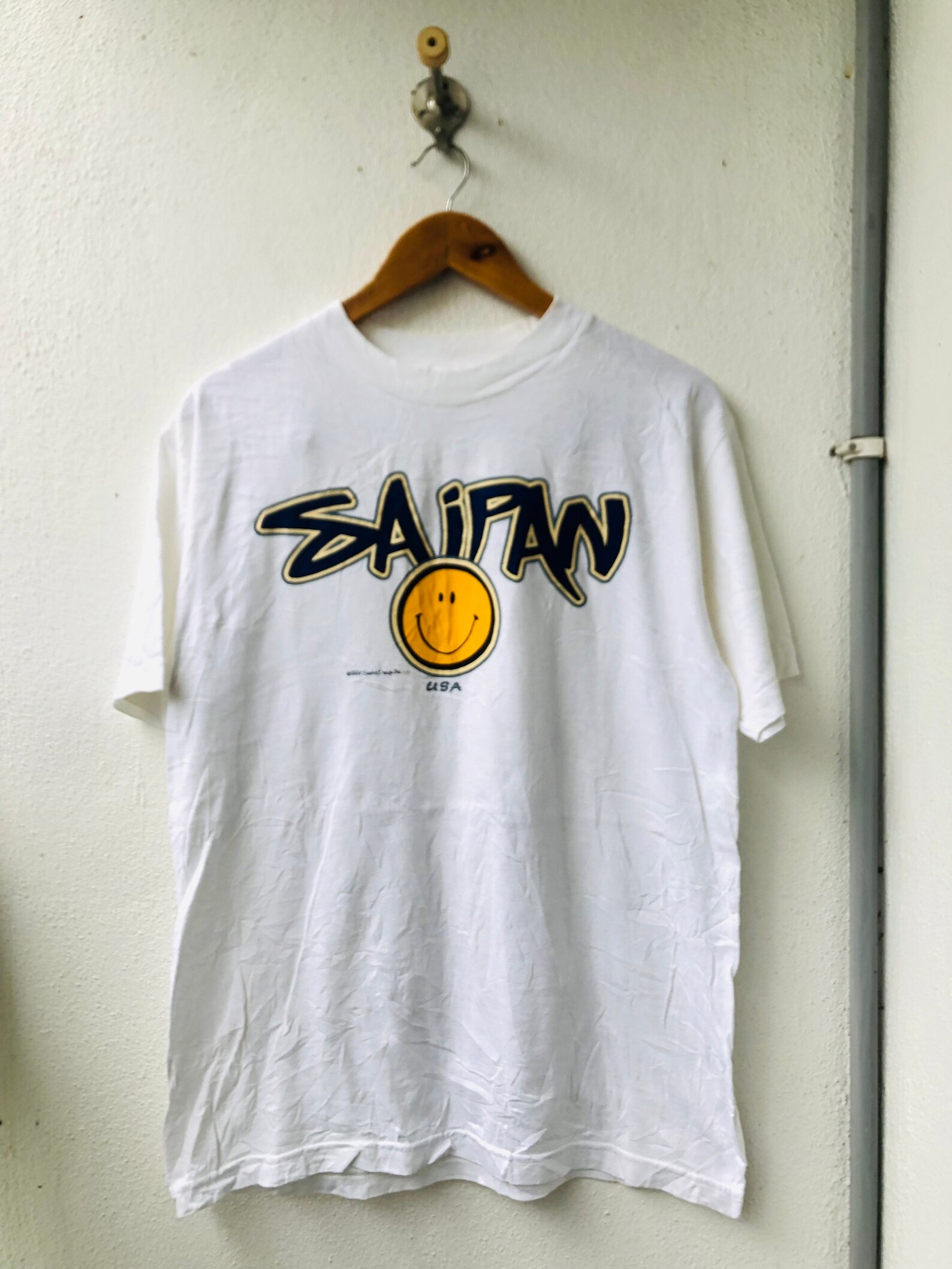 Vintage Original 90’s Saipan “ Smiley Logo 1999” T-shirt - Etsy