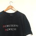 Vintage Original 90’s Roman Wording Statement T-shirt - Etsy