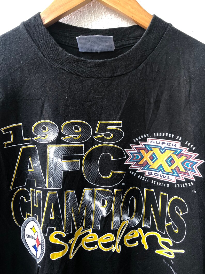 Vintage Original 90’s AFC Champions 1995 Steelers T-shirt - Etsy