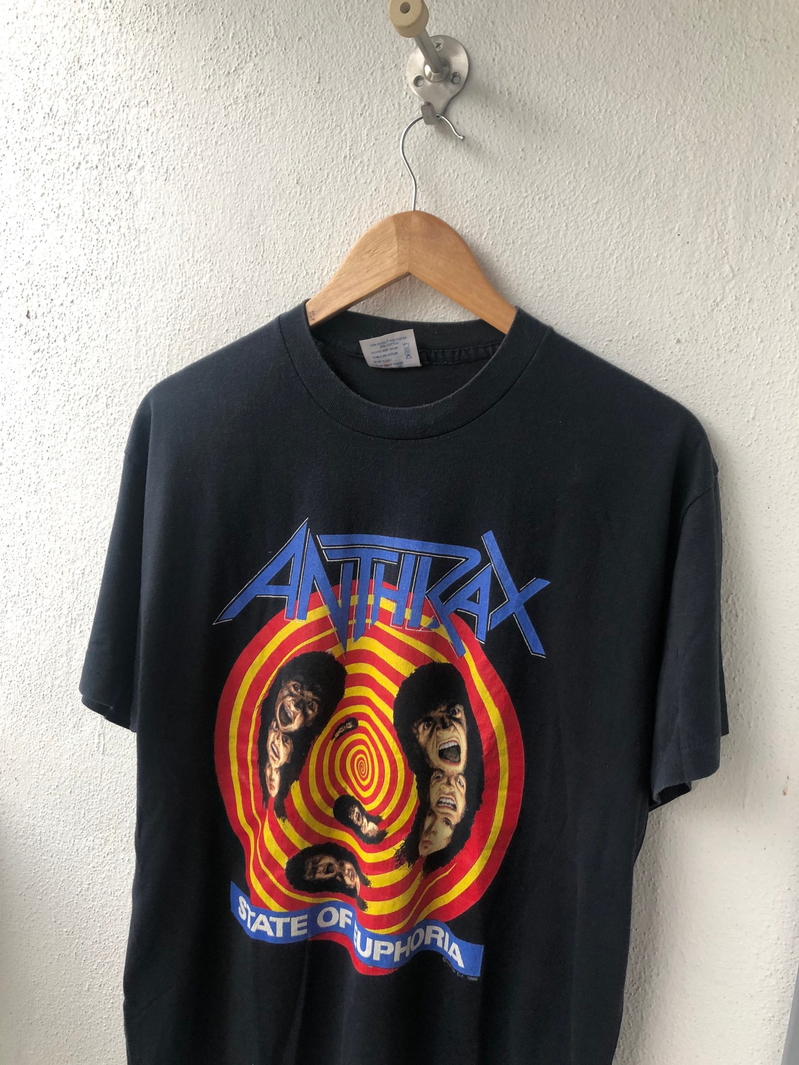 Vintage Original 80s Anthrax Band State of Uphoria 1988 | Etsy