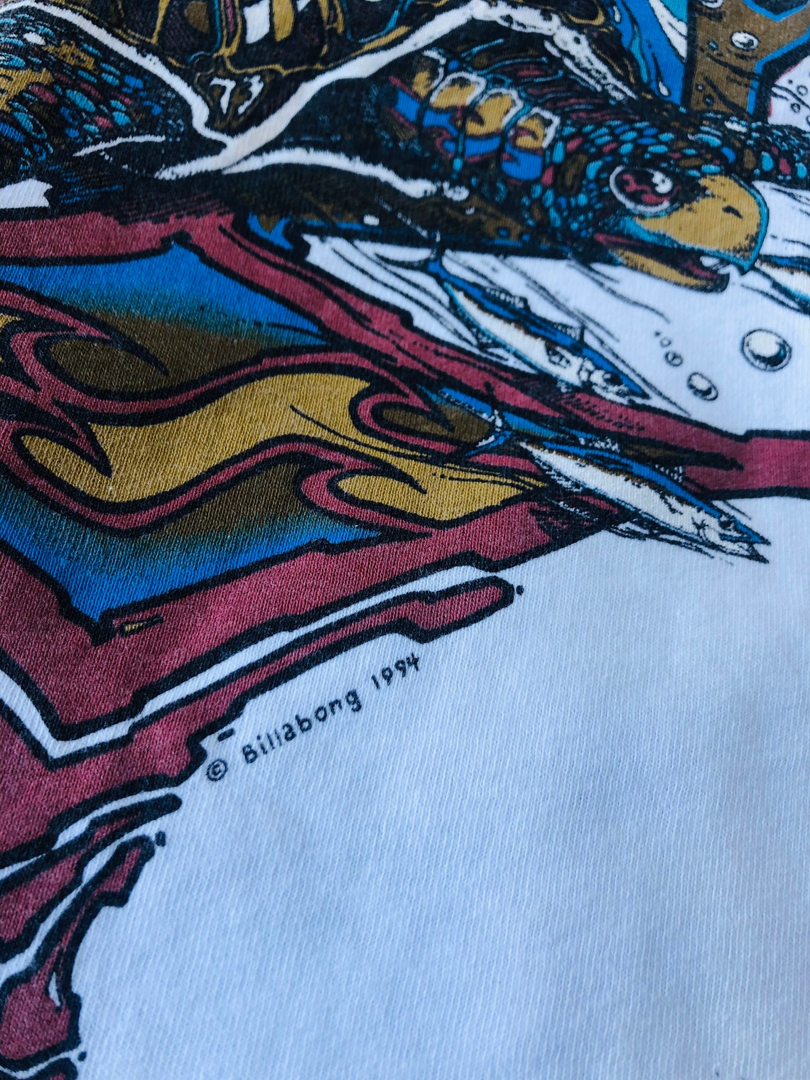 Vintage Original 90s Billabong RM Illustration Art 1993 Ausie - Etsy