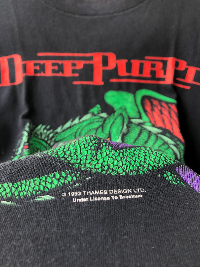 Vintage Original 90s Deep Purple World Tour 1994 English Hard - Etsy