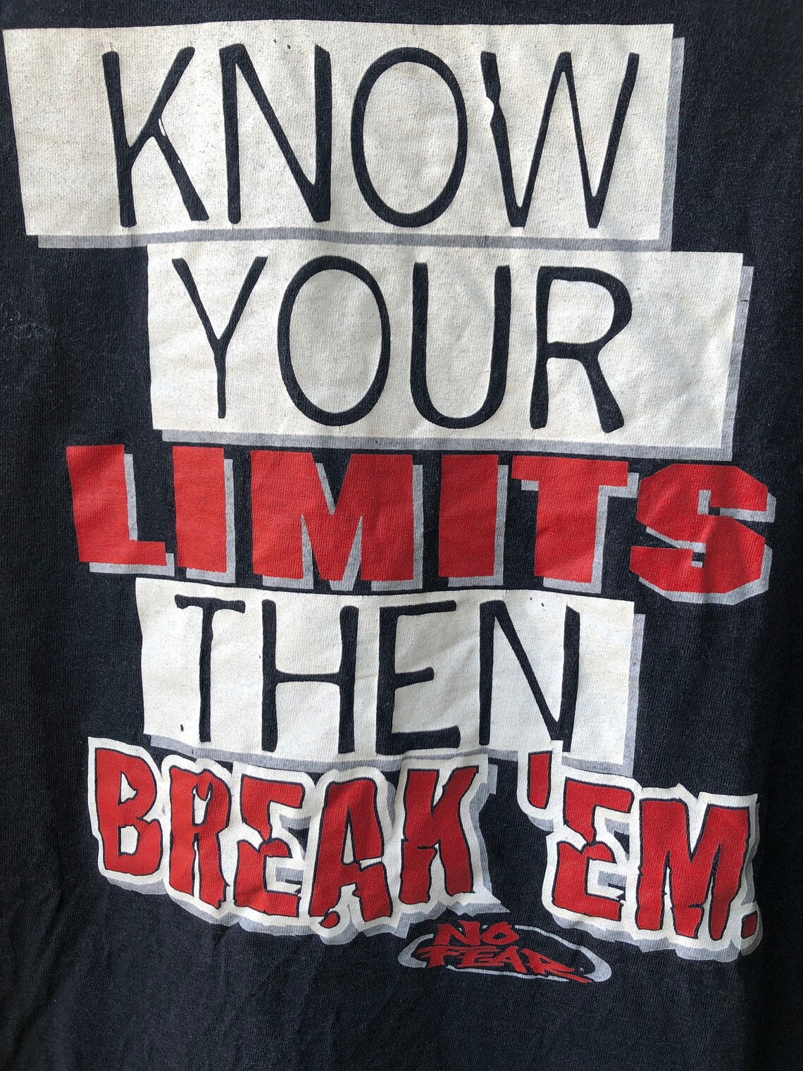 Vintage Original 90's No Fear Know Your Limits Then - Etsy