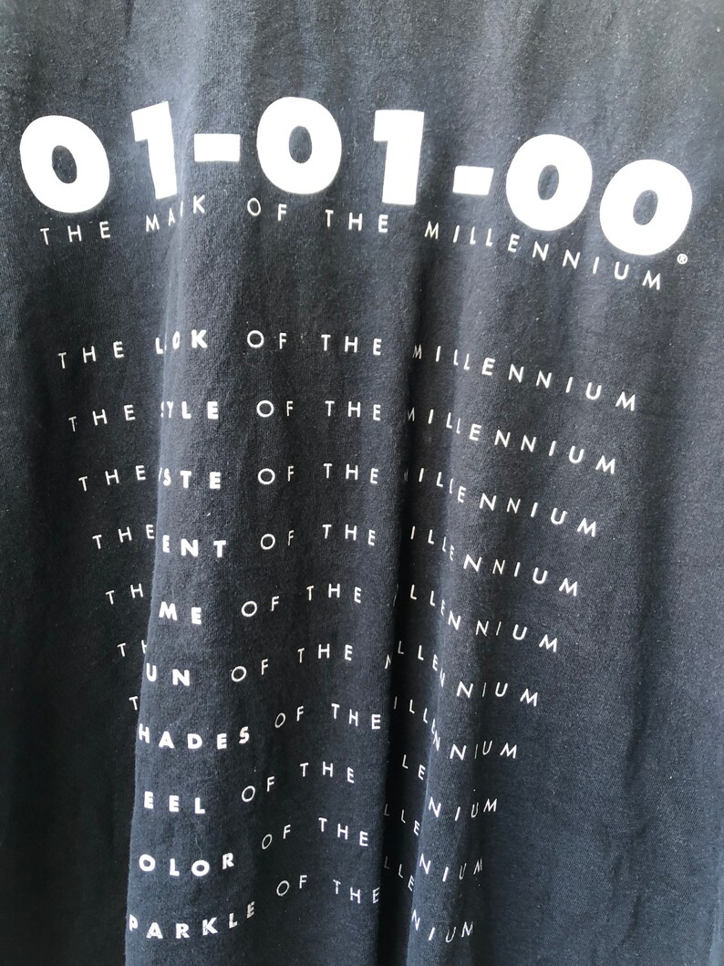 Vintage Original New Millennium 01-01-00 the Mark of Millennium T-shirt ...