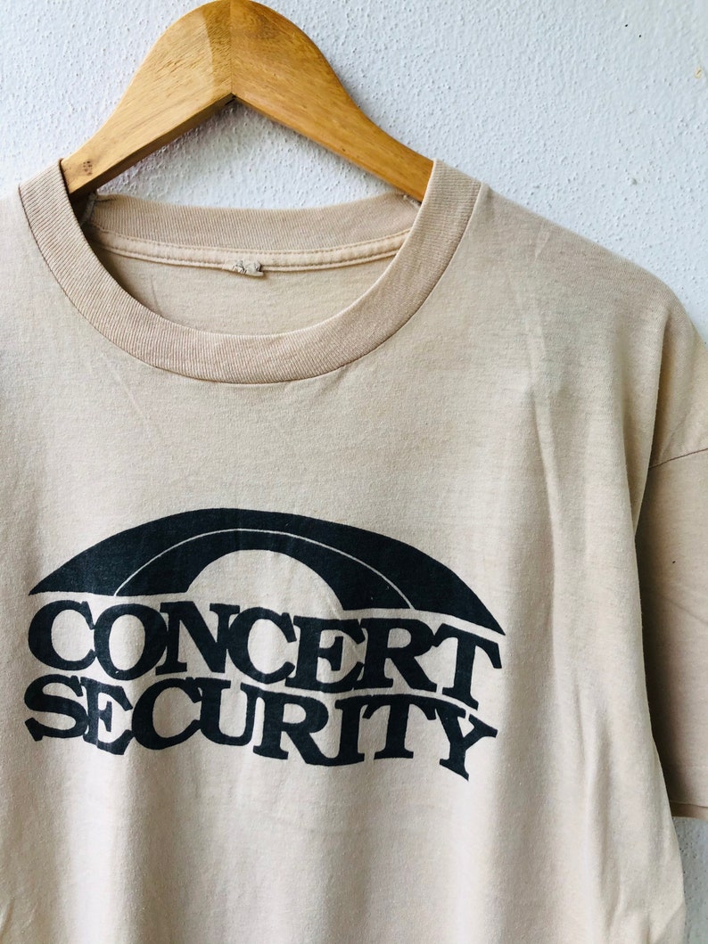 Vintage 80’s Concert Security Tour Band T-shirt - Etsy