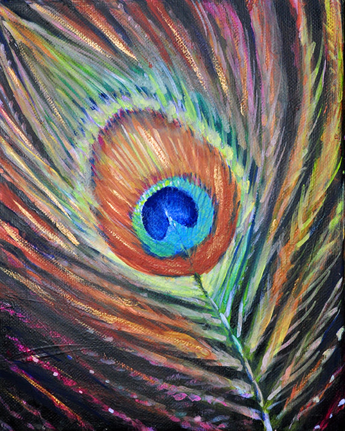 Peacock Feather 3 Print - Etsy