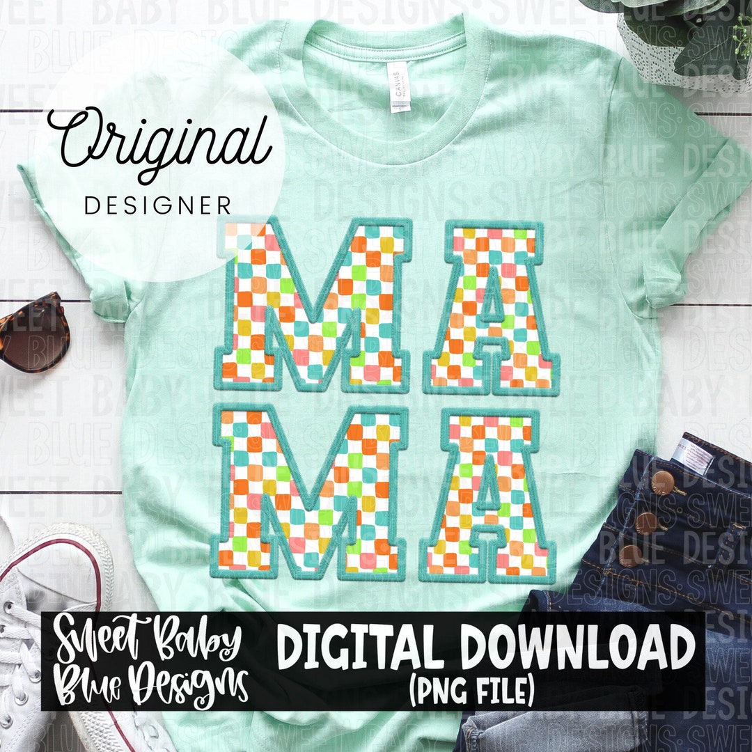 Mama Checkered Digital Instant Download PNG FILE - Etsy