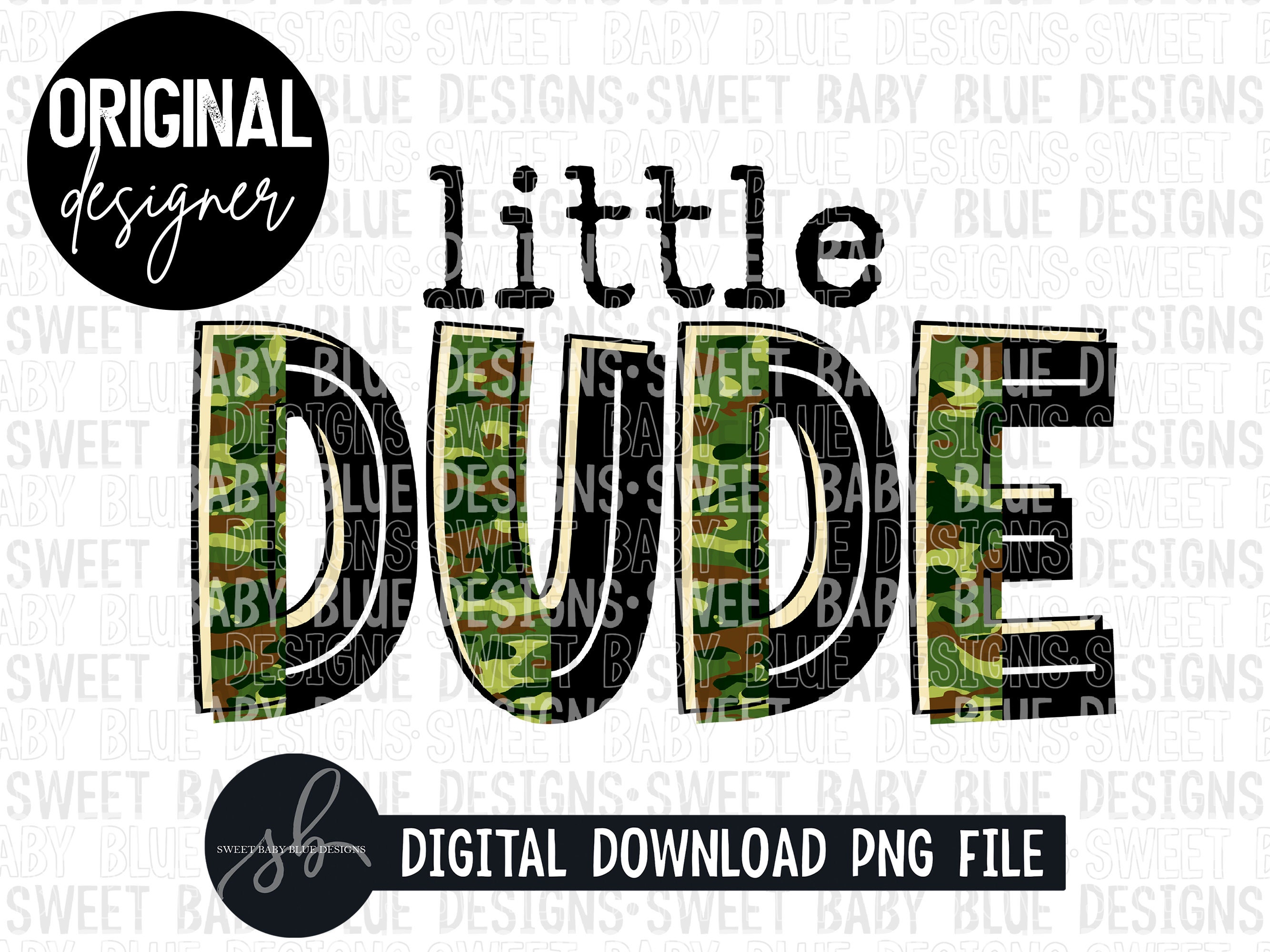 Little Dude Camo Digital Instant Download PNG FILE - Etsy