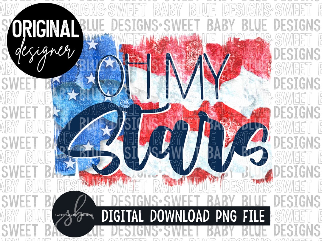 Oh My Stars- Digital Instant Download - PNG FILE - Etsy