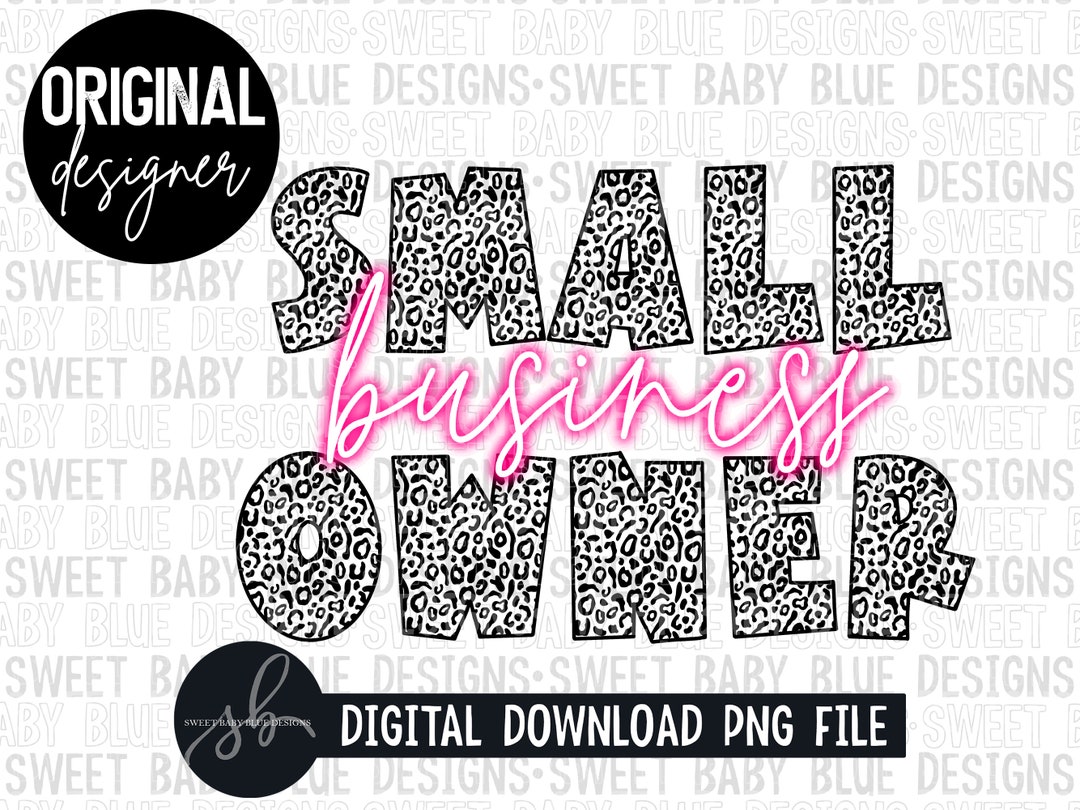 Small Business Owner- Neon- Digital Instant Download - PNG FILE - Etsy