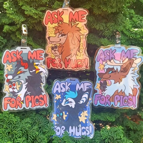 Custom Furry Badge - Etsy