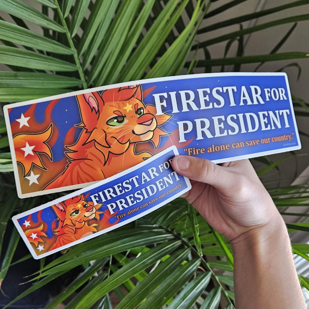 Firestar for President Bumper Sticker (two Sizes) - Etsy