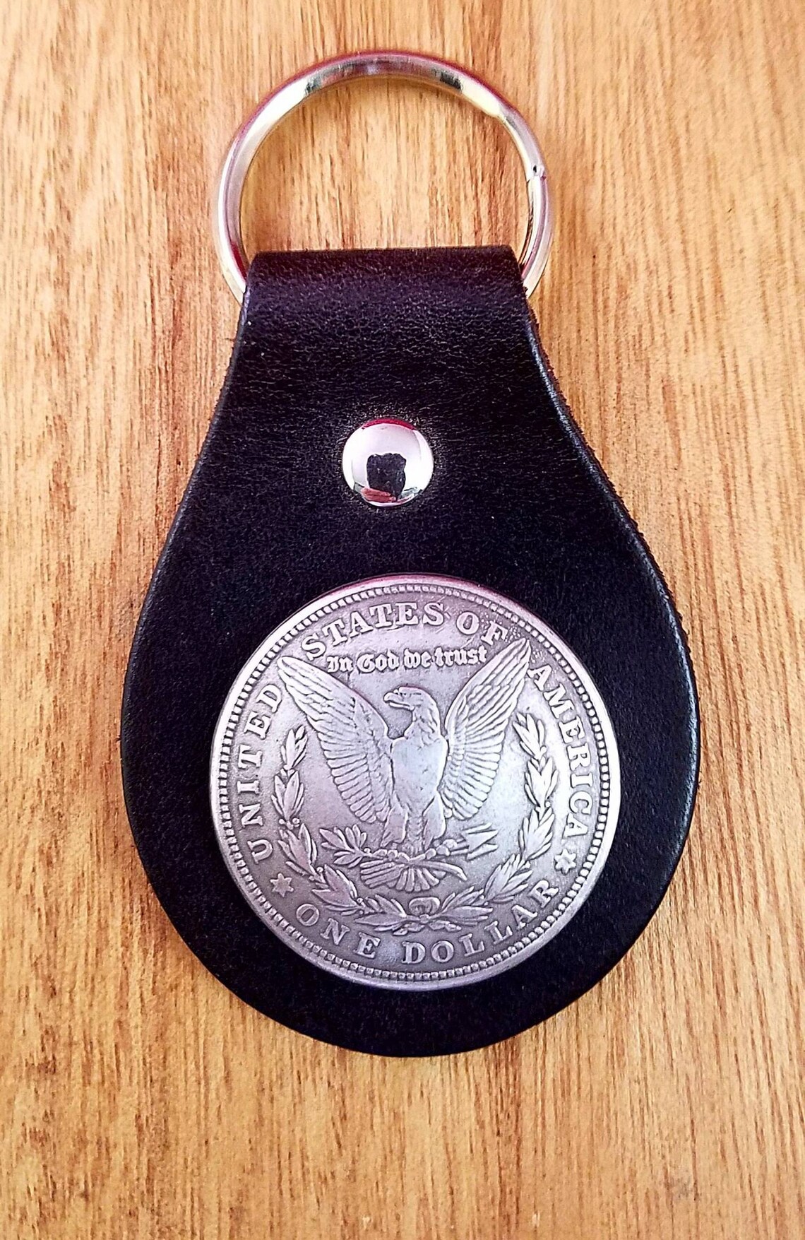 Silver Dollar Keychain | Etsy