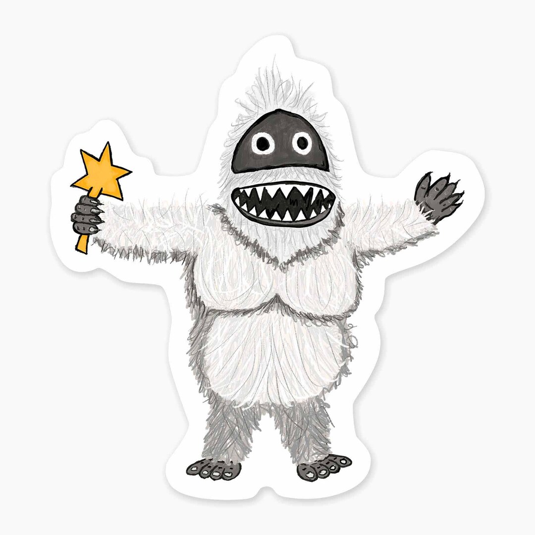 Yeti - 3" Art Sticker Vinyl Decal - Etsy