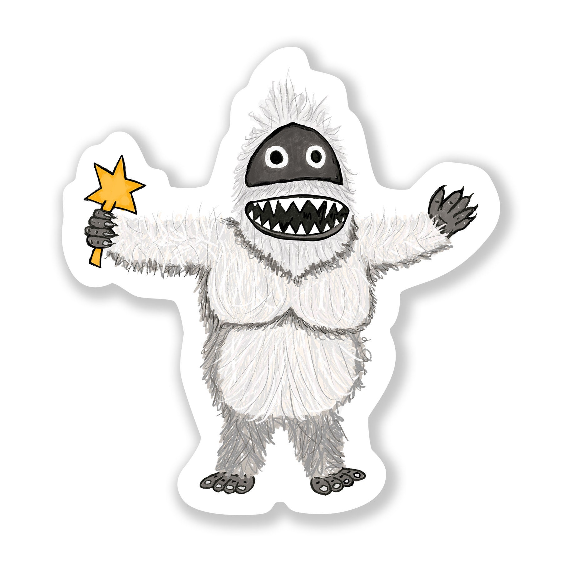 Abominable Snowman Drawing