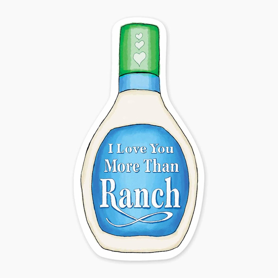 Ranch - 3" Art Sticker Vinyl Decal - Etsy