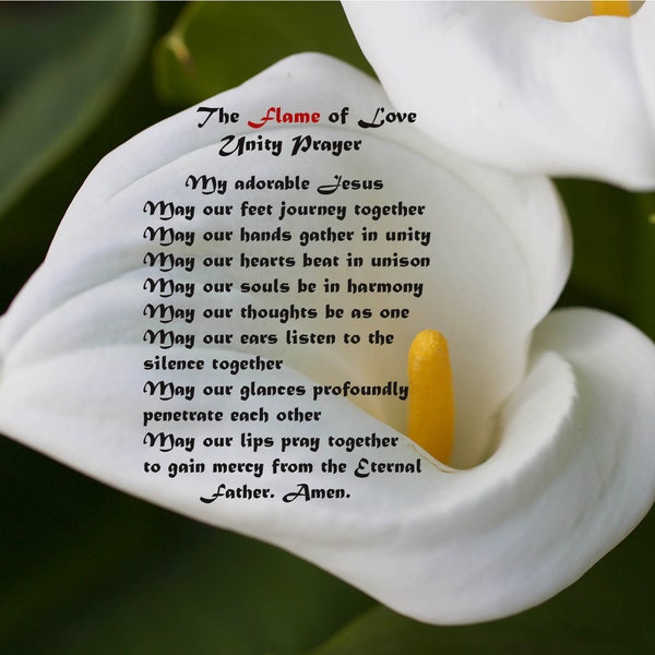 Unity Prayer Flame of Love - Etsy