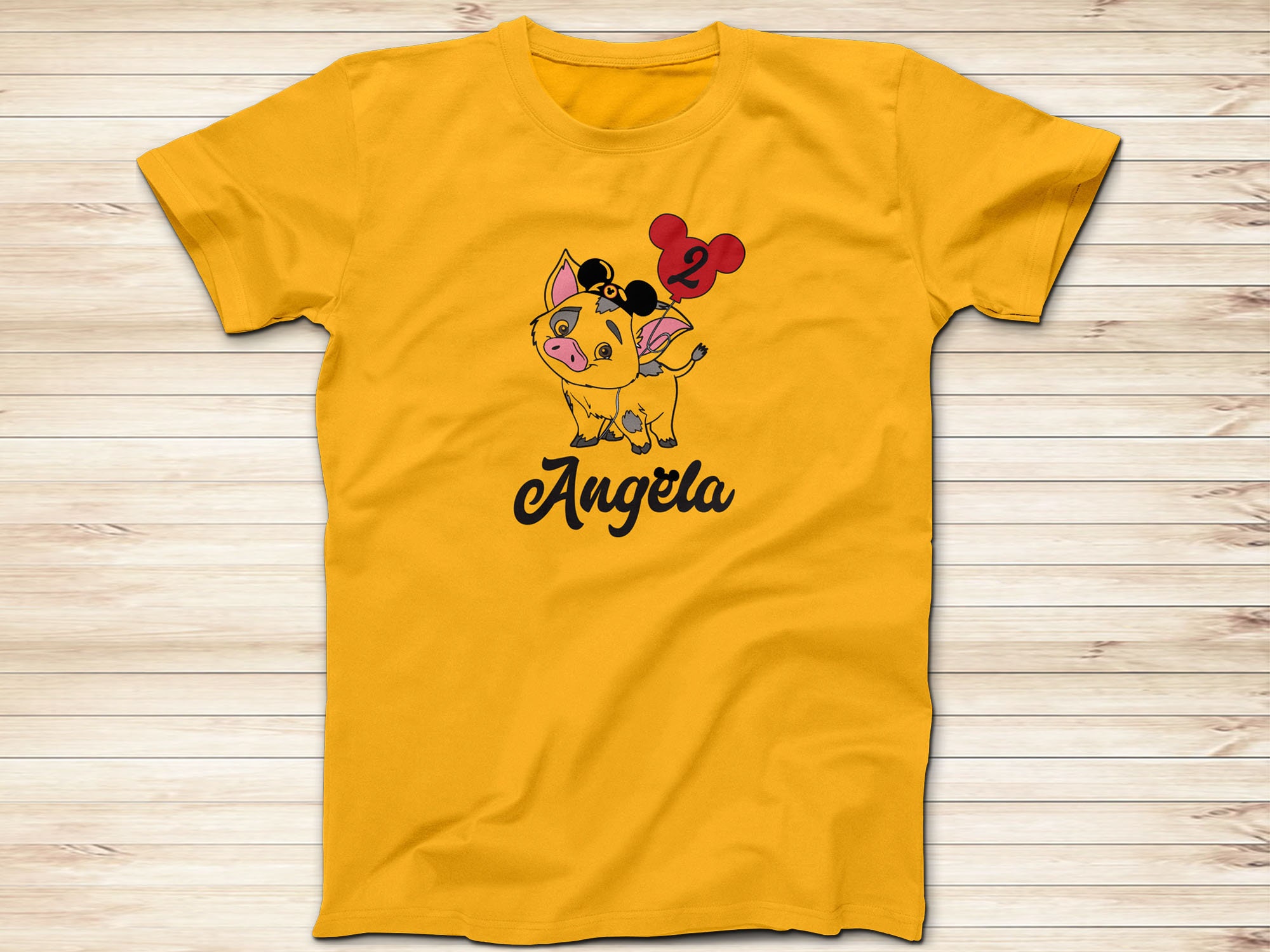 Pua Birthday Shirts Moana's Pet Pig Cartoon Inspired - Etsy