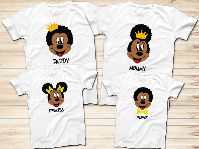 Afro Mickey and Minnie Family Disney Shirts African Family - Etsy