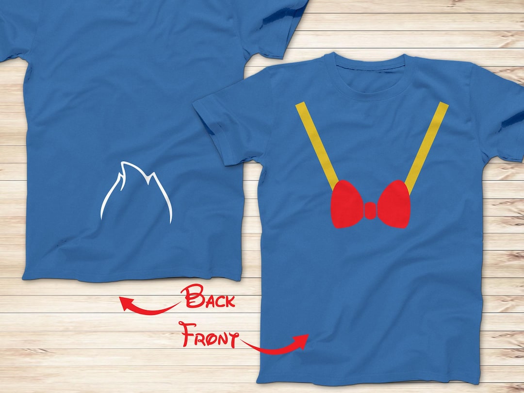 Donald Duck Costume Shirts, Donald Necklace and Tail Halloween Costume ...