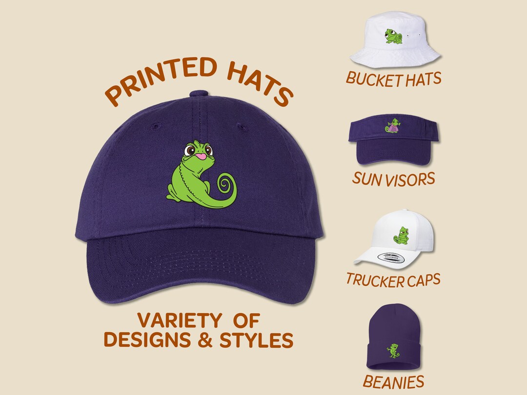 Tangled | Chameleon Pascal Hat | Full Color Printed Hat | Trucker Hat ...