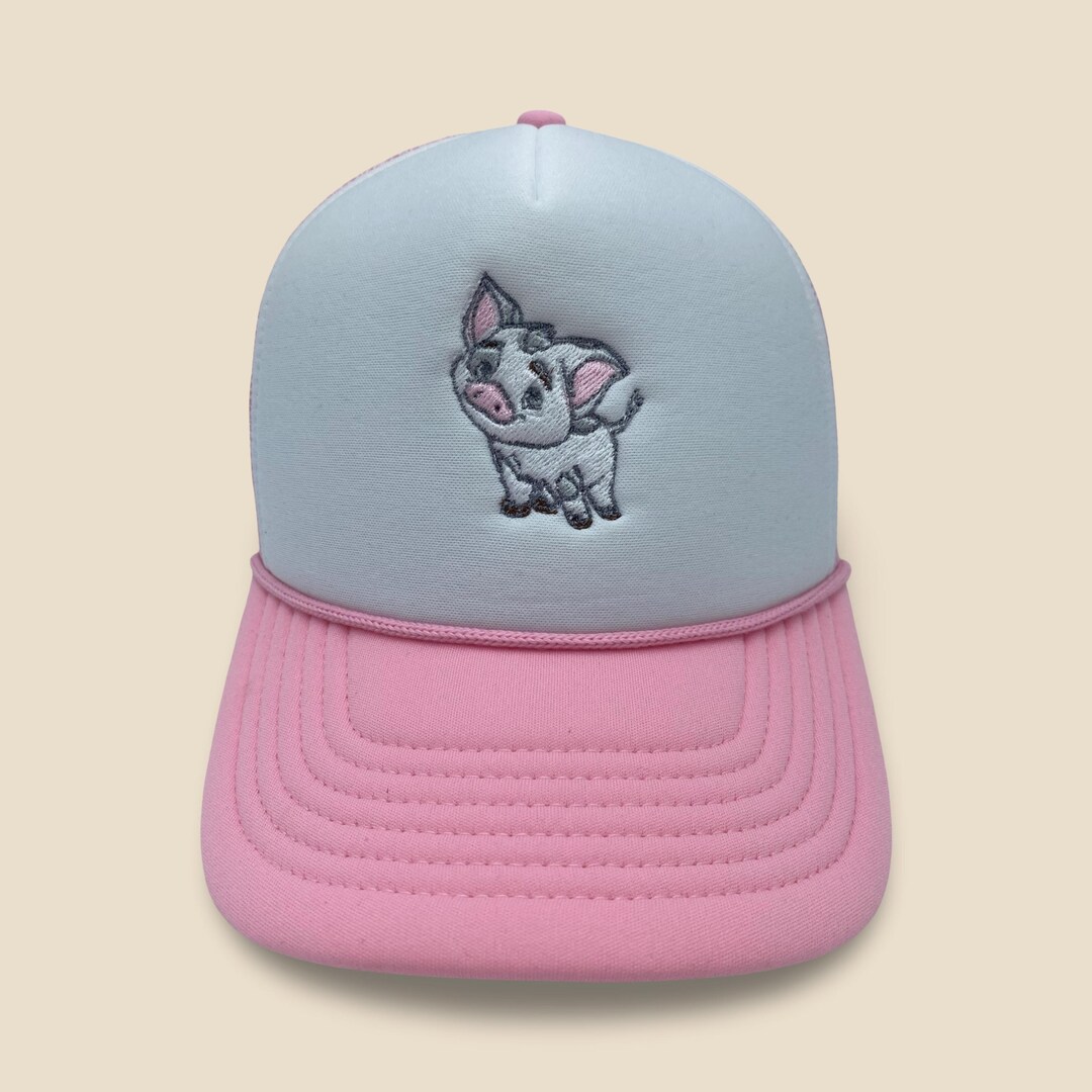Embroidered Pua Hat: Moana's Pig Friend, Adjustable Cap - Etsy