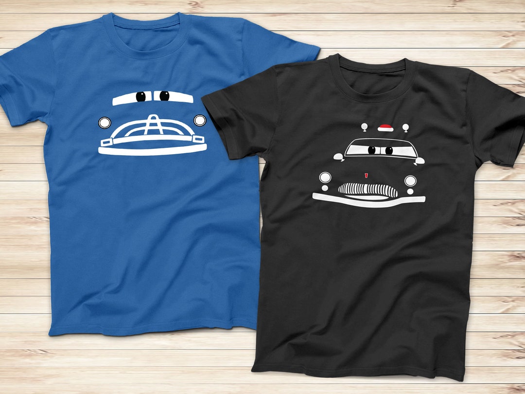 Disney Cars Sheriff and Doc Shirts, Lightning Mcqueen and Police Car ...